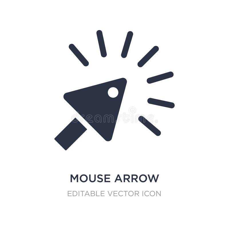 Mouse Up Arrow Isolated Icon. Simple Element Illustration From Ultimate ...