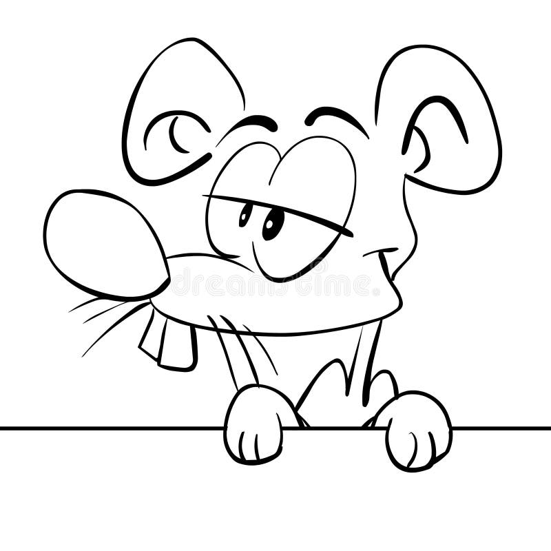 Mouse banner stock illustration. Illustration of little - 3286818