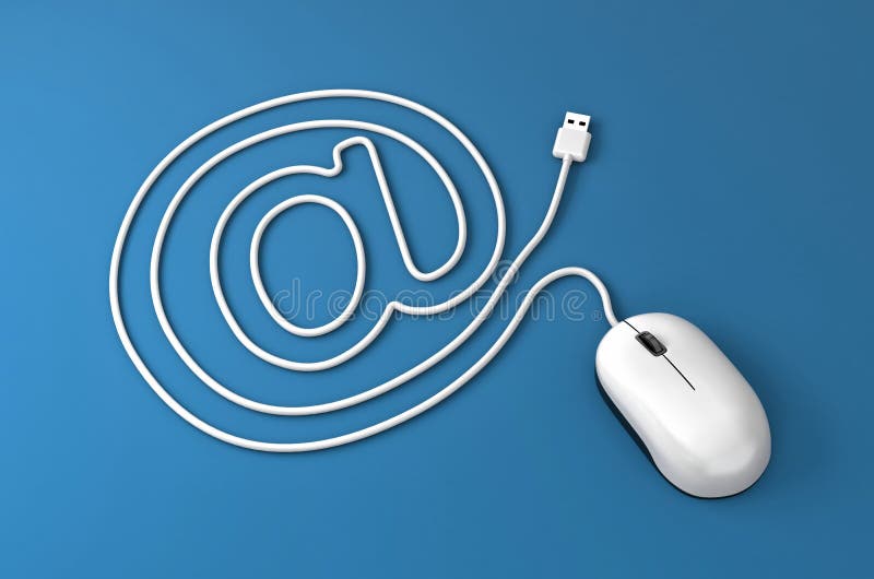 Man and email sign stock illustration. Illustration of email - 3442131