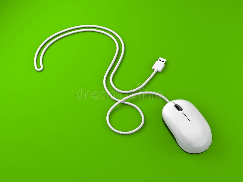 3d Mouse with a question stock illustration. Illustration of cartoon ...