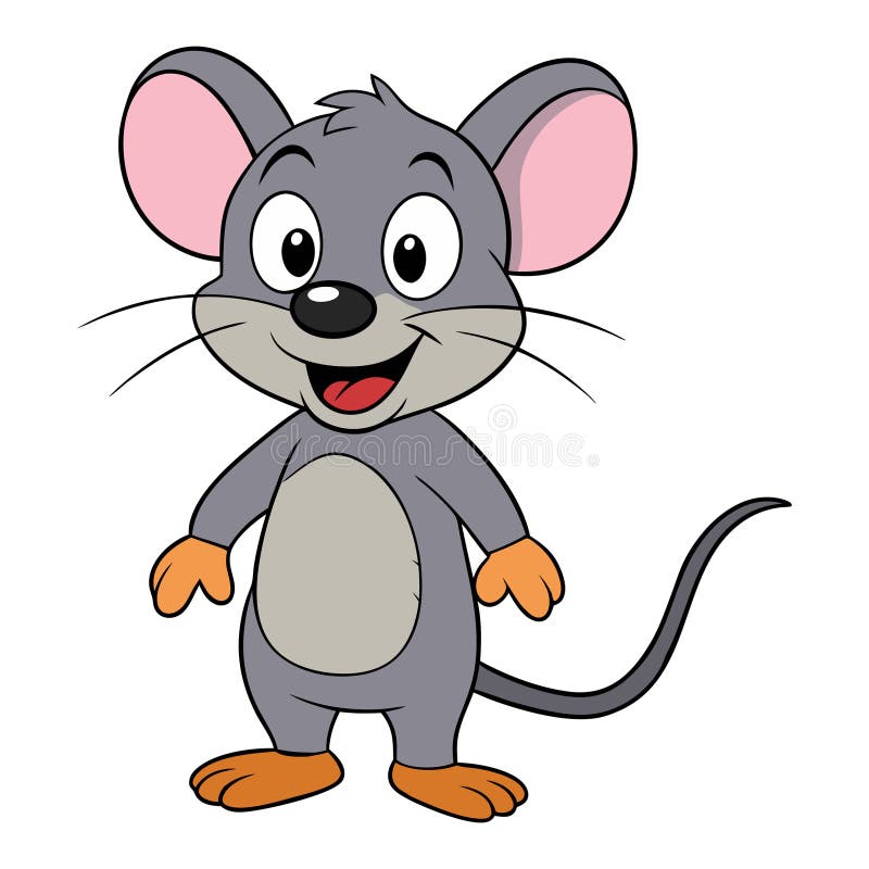 A cute funny mouse cartoon stock photo. Illustration of domestic ...