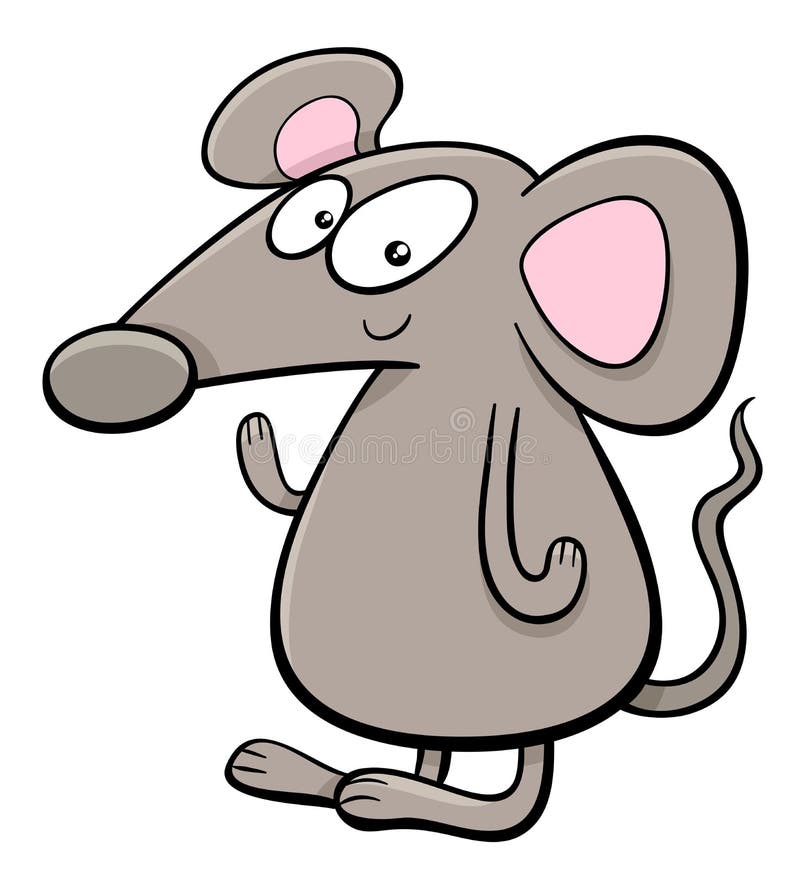 Mouse cartoon character stock vector. Illustration of character - 80970423