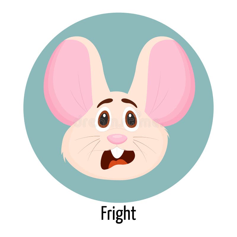 Mouse Character with a Joyful Face. Facial Expression. Mouse Character ...