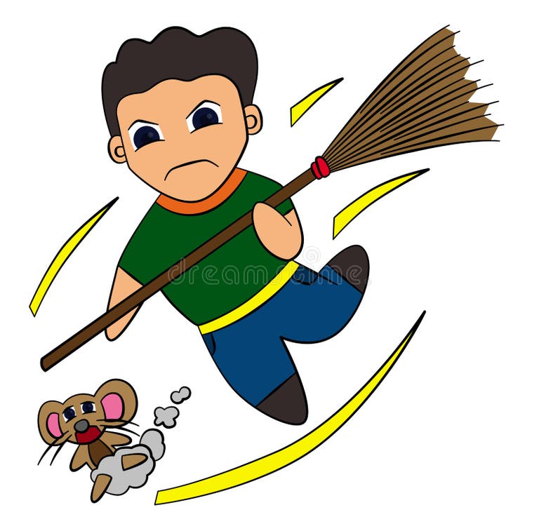 Mouse chase stock illustration. Illustration of pest - 21936918