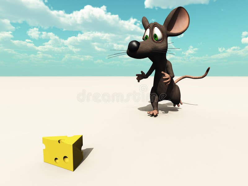 Mouse and Cheese Note stock vector. Illustration of vector - 29033406