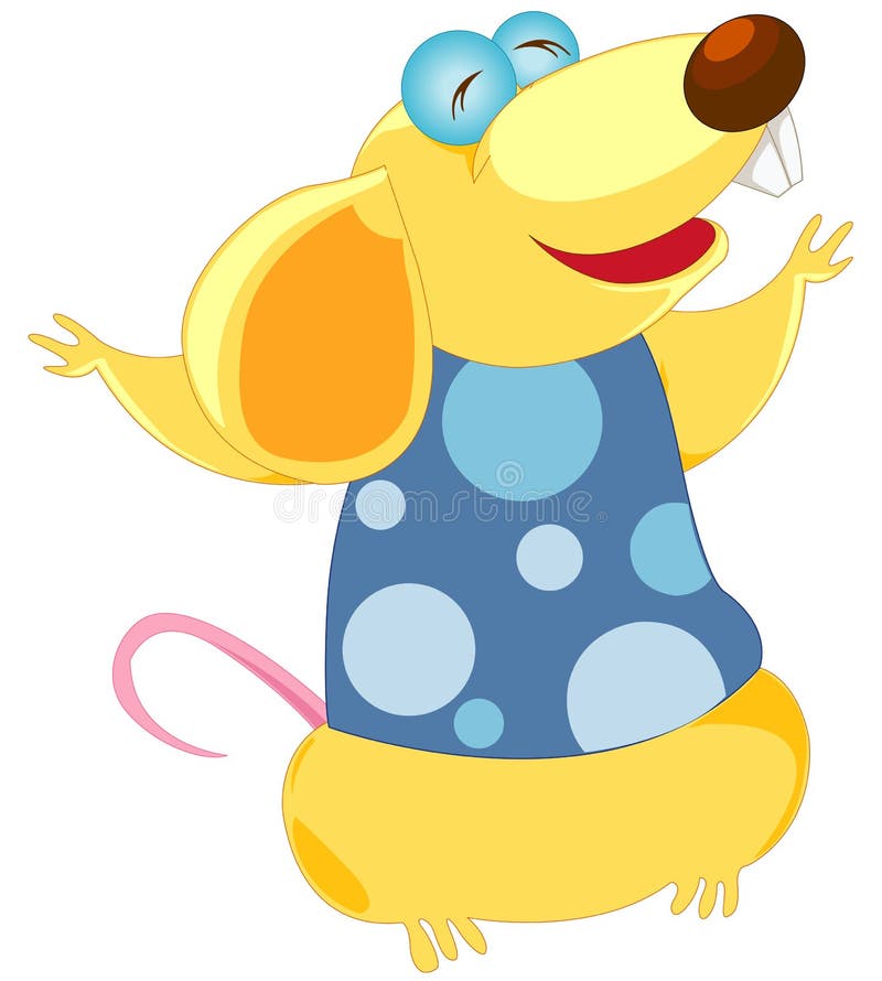 Cute mouse cartoon sketch stock illustration. Illustration of funny ...