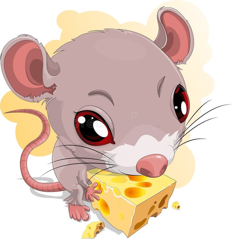 Sexy-mouse Lies and Dreams about Cheese Stock Vector - Illustration of ...