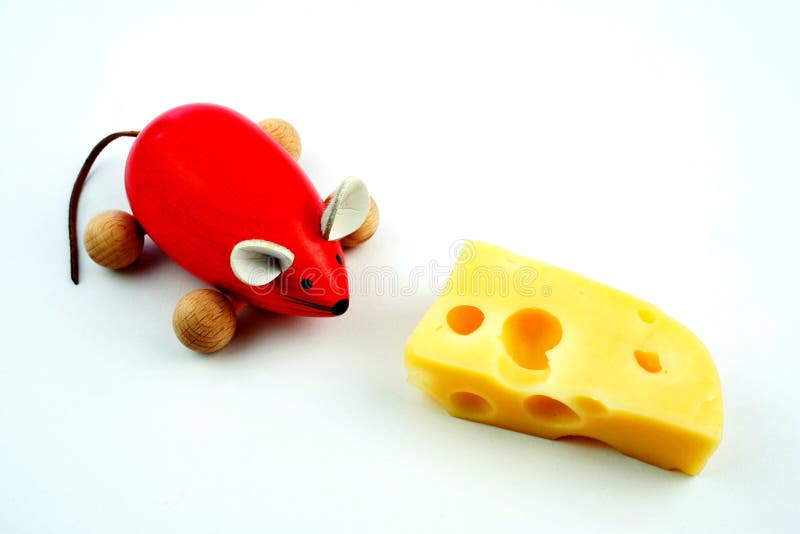 Mouse with cheese stock photo. Image of surprise, meeting - 5846864