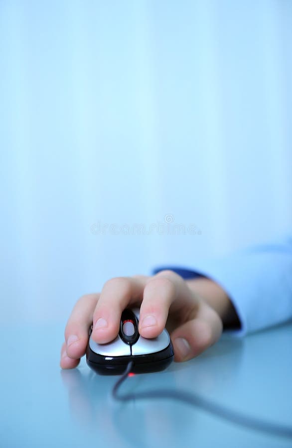 Mouse click stock image. Image of technology, hand, computer - 8855501