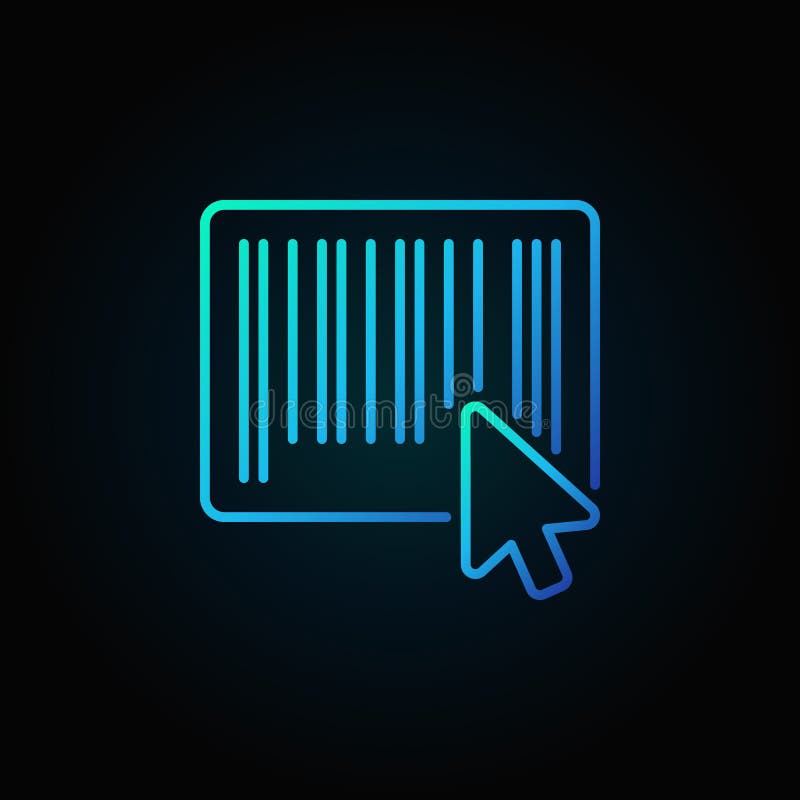 Emo - Barcode with Blue Background Stock Illustration - Illustration of ...