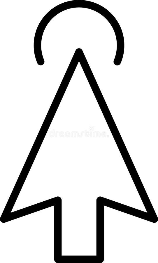 Mouse Click Cursor Icon. Hand Mouse Pointer Pictogram on Transparent ...