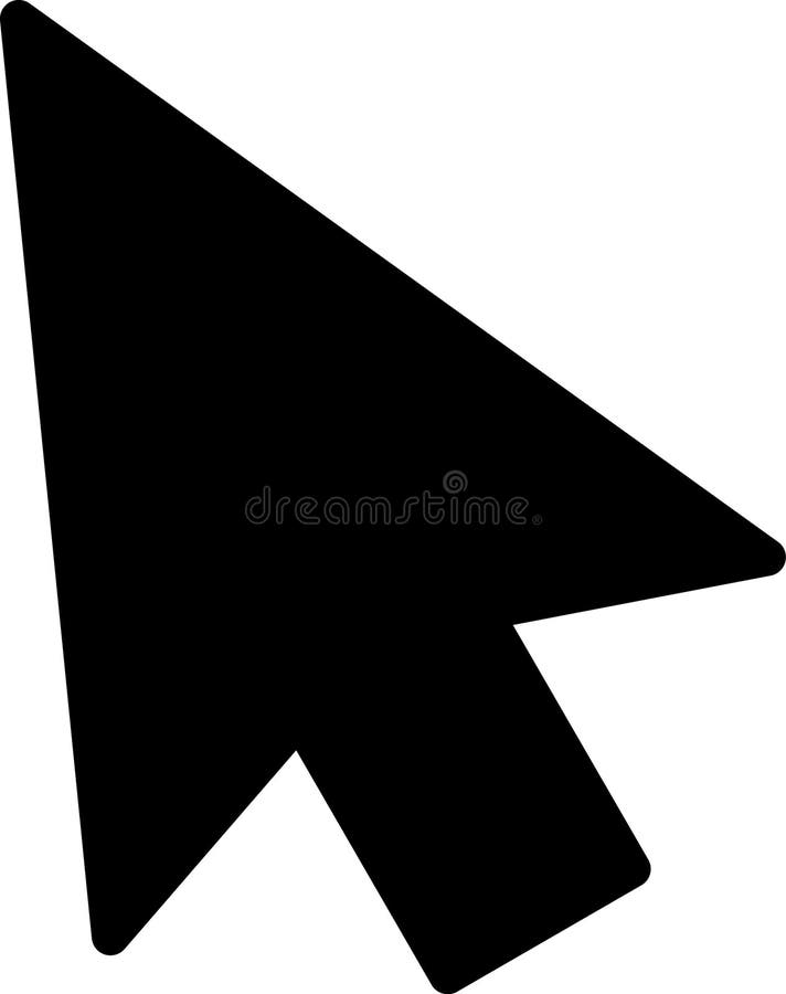 Mouse Click Cursor Icon. Hand Mouse Pointer Pictogram on Transparent ...