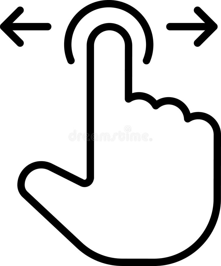 Mouse Click Cursor Icon. Hand Mouse Pointer Pictogram on Transparent ...