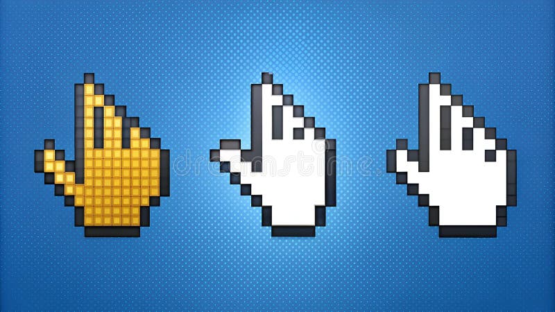 Mouse Click Cursor Set Hand Cursor Click Icon Mouse Pointer Set 2795