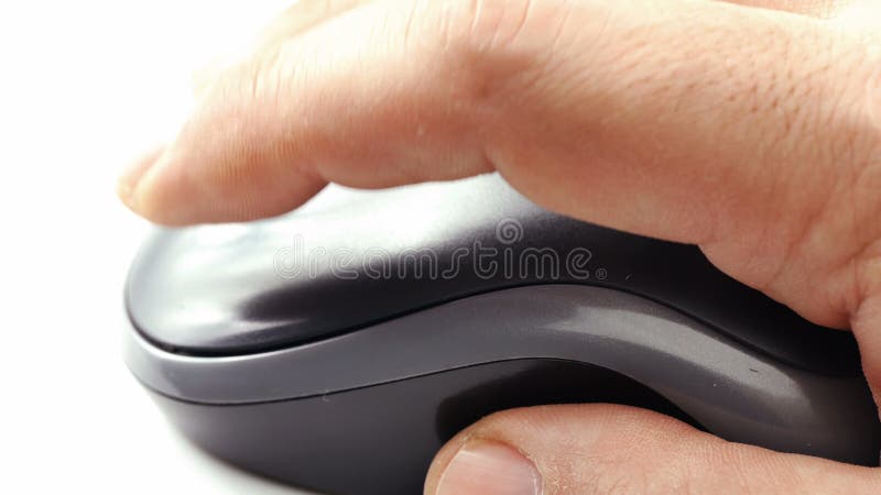 Mouse Click Hand Clicking Computer Stock Video - Video of click ...