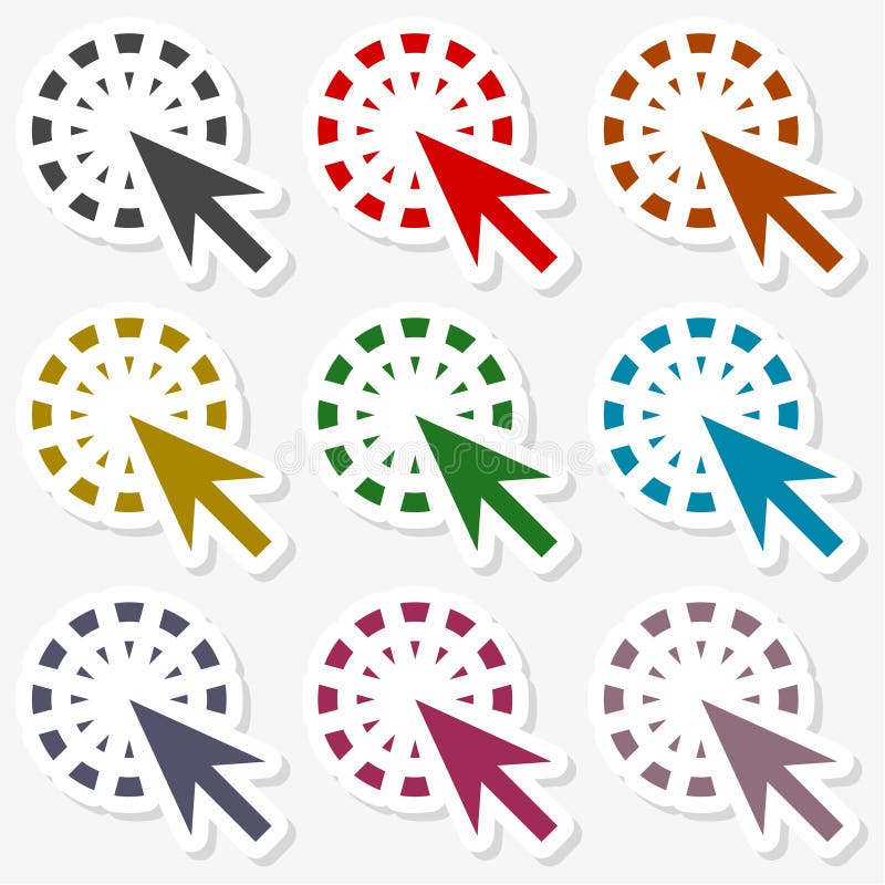 Mouse click icon stock vector. Illustration of icon - 160761357