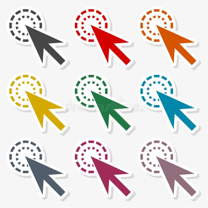 Mouse click icon stock vector. Illustration of point - 160761453