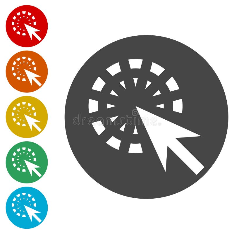 Mouse click icons set stock vector. Illustration of element - 167912439