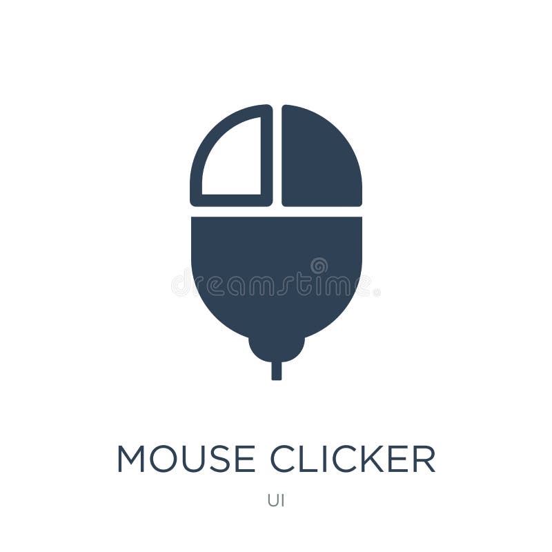 Mouse Clicker Icon in Trendy Design Style. Mouse Clicker Icon Isolated ...