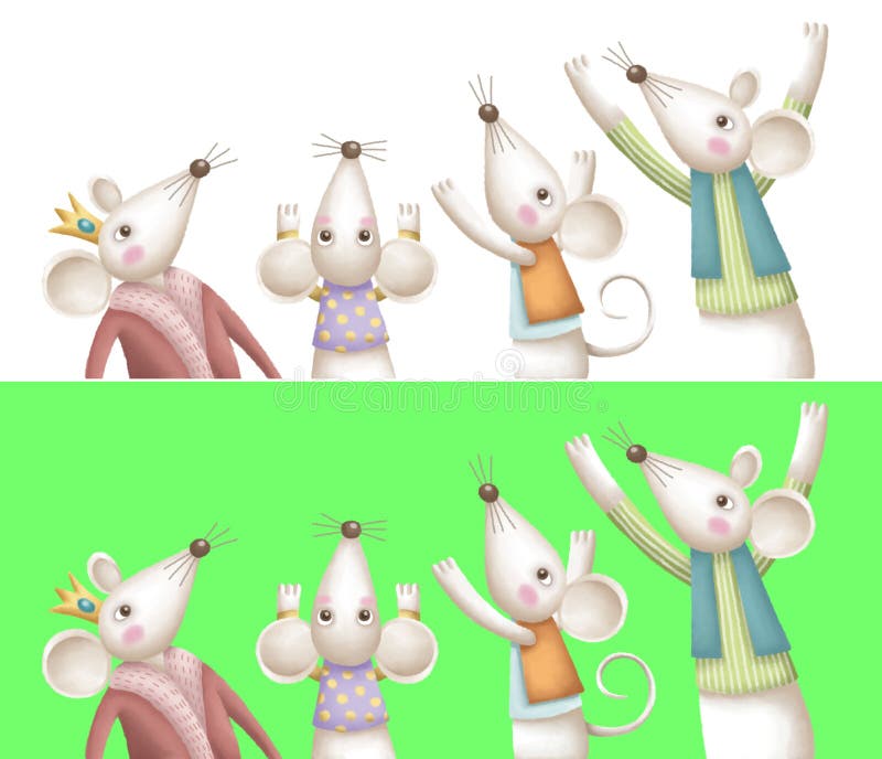 Mouse in clothes stock illustration. Illustration of cheerful - 103636912