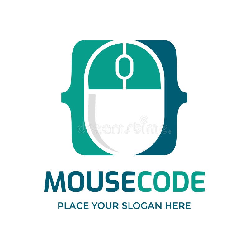 Mouse Code Vector Logo stock vector. Illustration of design - 263651037
