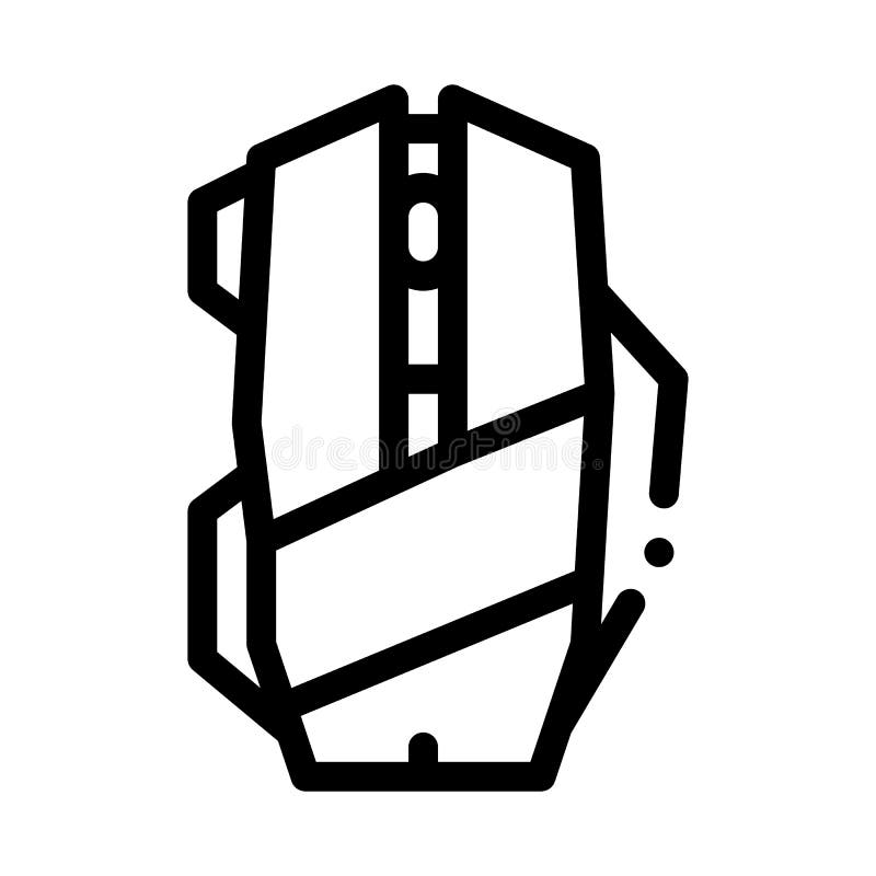 Mouse Computer Device Black Icon Vector Illustration Stock Illustration ...