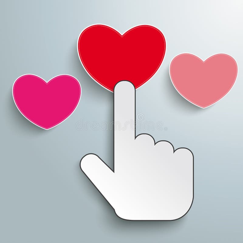 Heart PC Mouse stock illustration. Illustration of date - 28971522