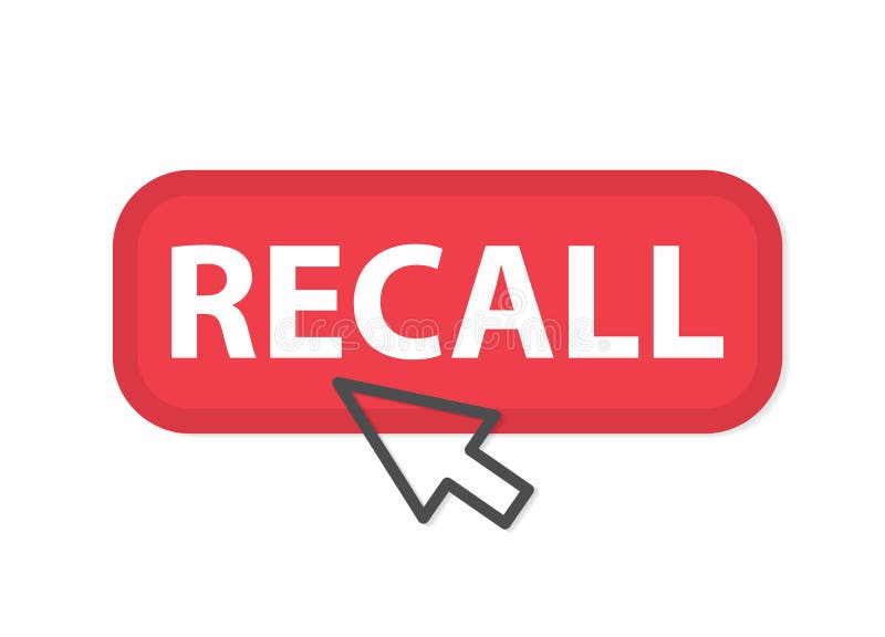 Recall Button Stock Illustrations – 513 Recall Button Stock ...
