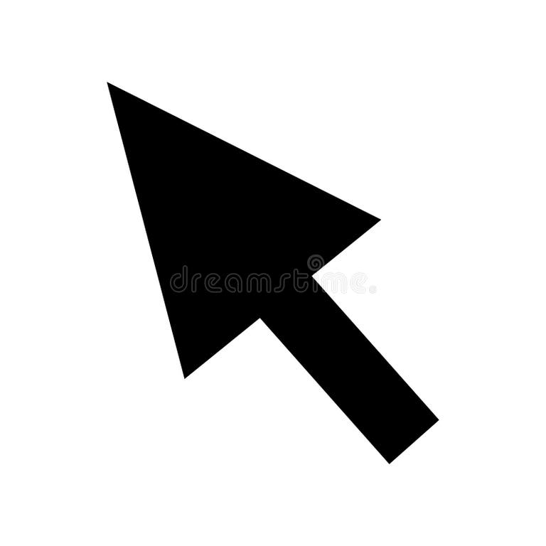 Mouse Cursor Icon Vector Template Illustration Design Stock Vector ...