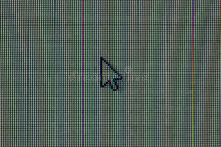 Mouse Cursor on LCD RGB Matrix Stock Photo - Image of computer ...