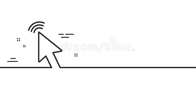 Mouse Cursor Line Icon. Click Action Sign. Vector Stock Vector ...