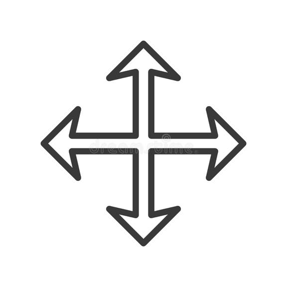 Mouse Cursor Move Icon Vector Stock Vector - Illustration of design ...