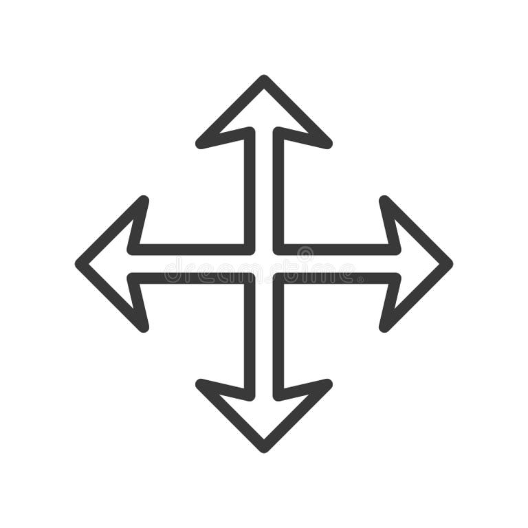 Mouse Cursor Move Icon Vector Stock Vector - Illustration of design ...