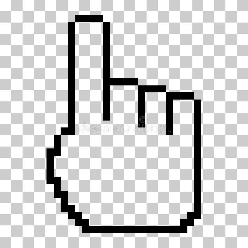 Mouse Cursor Pixel Icon Web Click Symbol Computer Pointer Vector