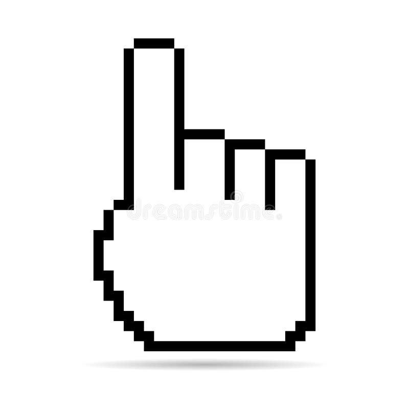 Mouse Cursor Pixel Shadow Icon, Web Click Symbol, Computer Pointer ... Mouse Cursor Pixel Shadow Icon, Web Click Symbol, Computer Pointer ...