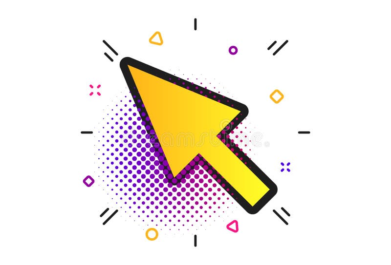Mouse Cursor Sign Icon Pointer Symbol Vector Stock Vector Illustration Of Press Gradient