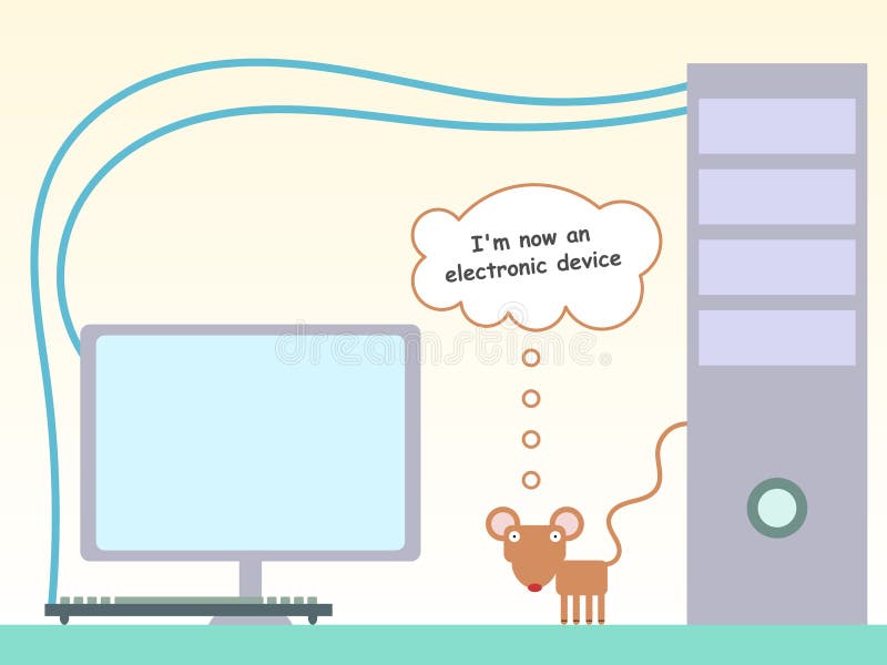 Mouse device stock illustration. Illustration of rodent - 37219439