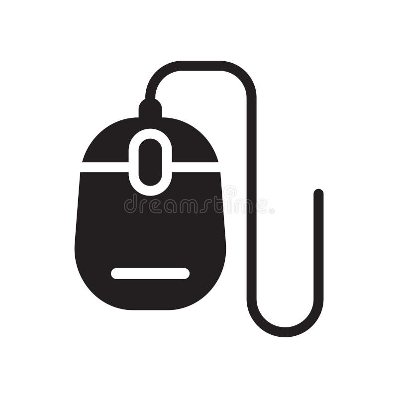 Black Computer Mouse Png Stock Illustrations – 347 Black Computer Mouse ...