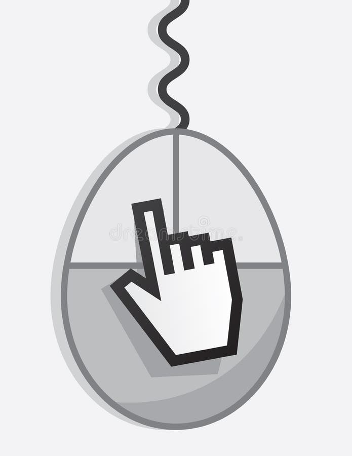 Mouse Digital Pointer stock vector. Illustration of link - 32387589