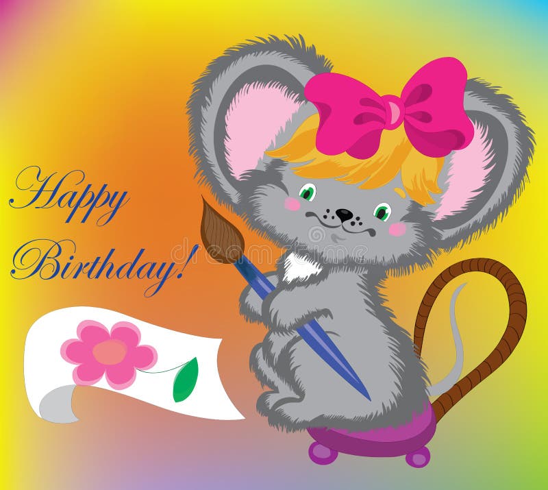 Birthday Mouse Stock Illustrations – 5,140 Birthday Mouse Stock ...