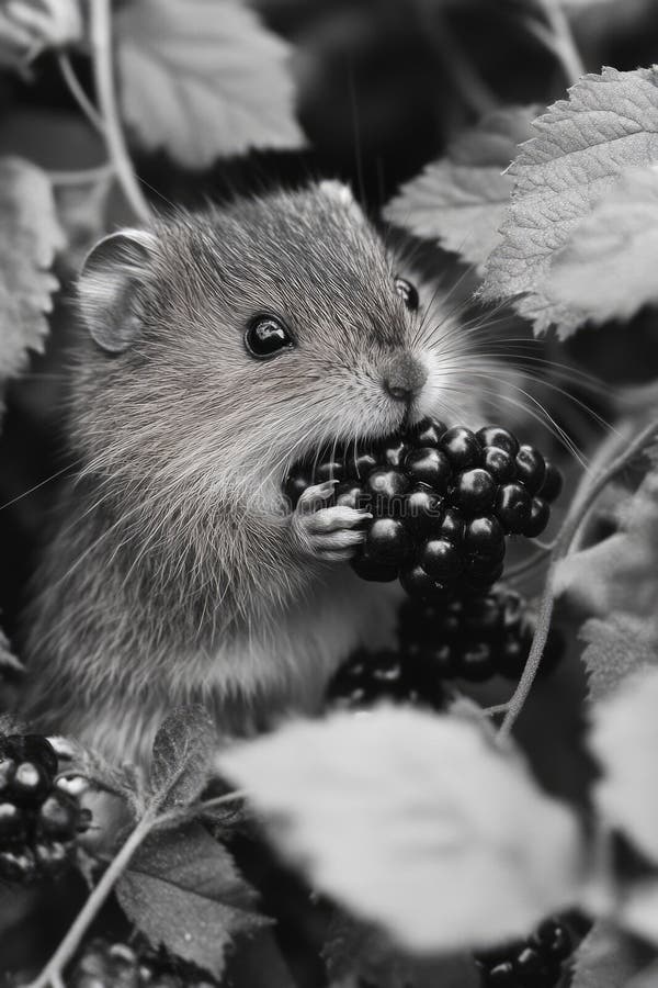 Mouse Eating Blackberry Bush Stock Photos - Free & Royalty-Free Stock ...