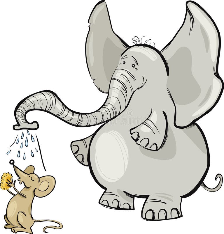 Cartoon Mouse Elephant Stock Illustrations – 2,660 Cartoon Mouse ...