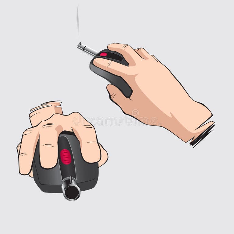 Mouse-fire stock vector. Illustration of black, human - 9382766