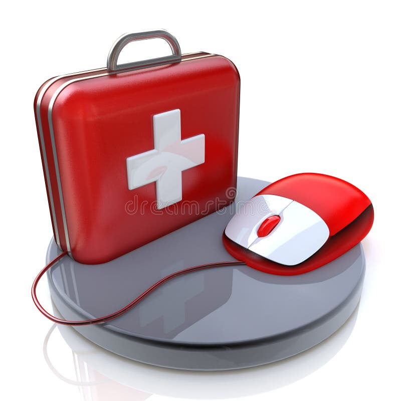 Mouse and First Aid stock illustration. Illustration of helping - 36224268