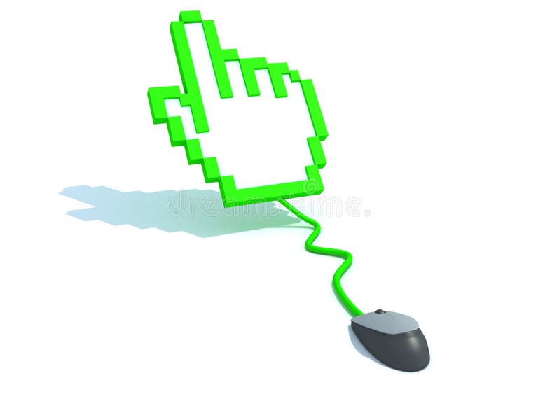 Mouse Hand Cursor Green Background Stock Illustrations – 1,276 Mouse ...