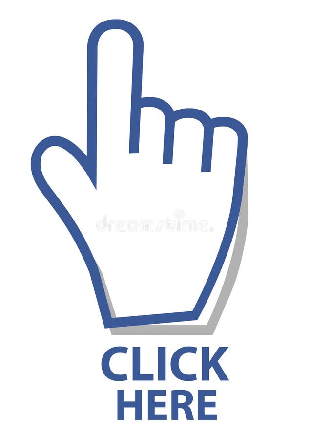 Mouse Hand Cursor Click Button Vector Illustration Stock Vector ...
