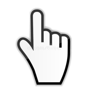 Mouse Hand Cursor Vector Illustration Stock Vector - Illustration of ...