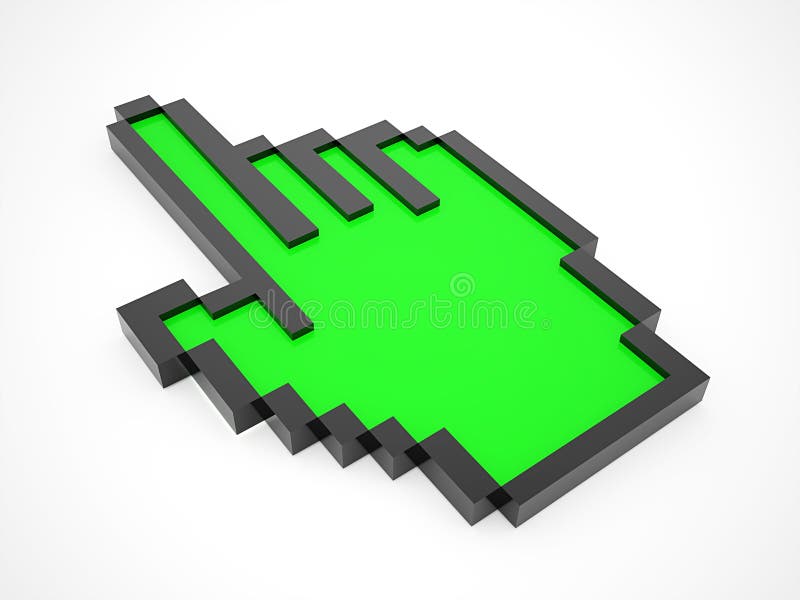 Mouse Hand Cursor Green Background Stock Illustrations – 1,287 Mouse ...