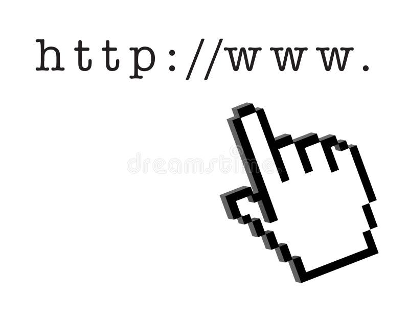 Mouse hand selection tool stock vector. Illustration of link - 20075229