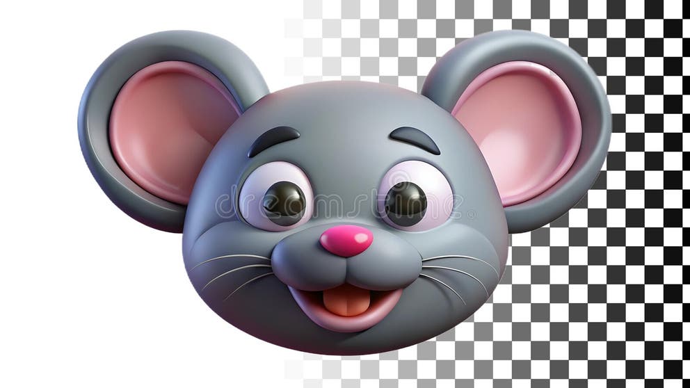 Mouse Head, Cartoon Mouse, Animal Head, Cute Mouse, Rodent Face Png ...